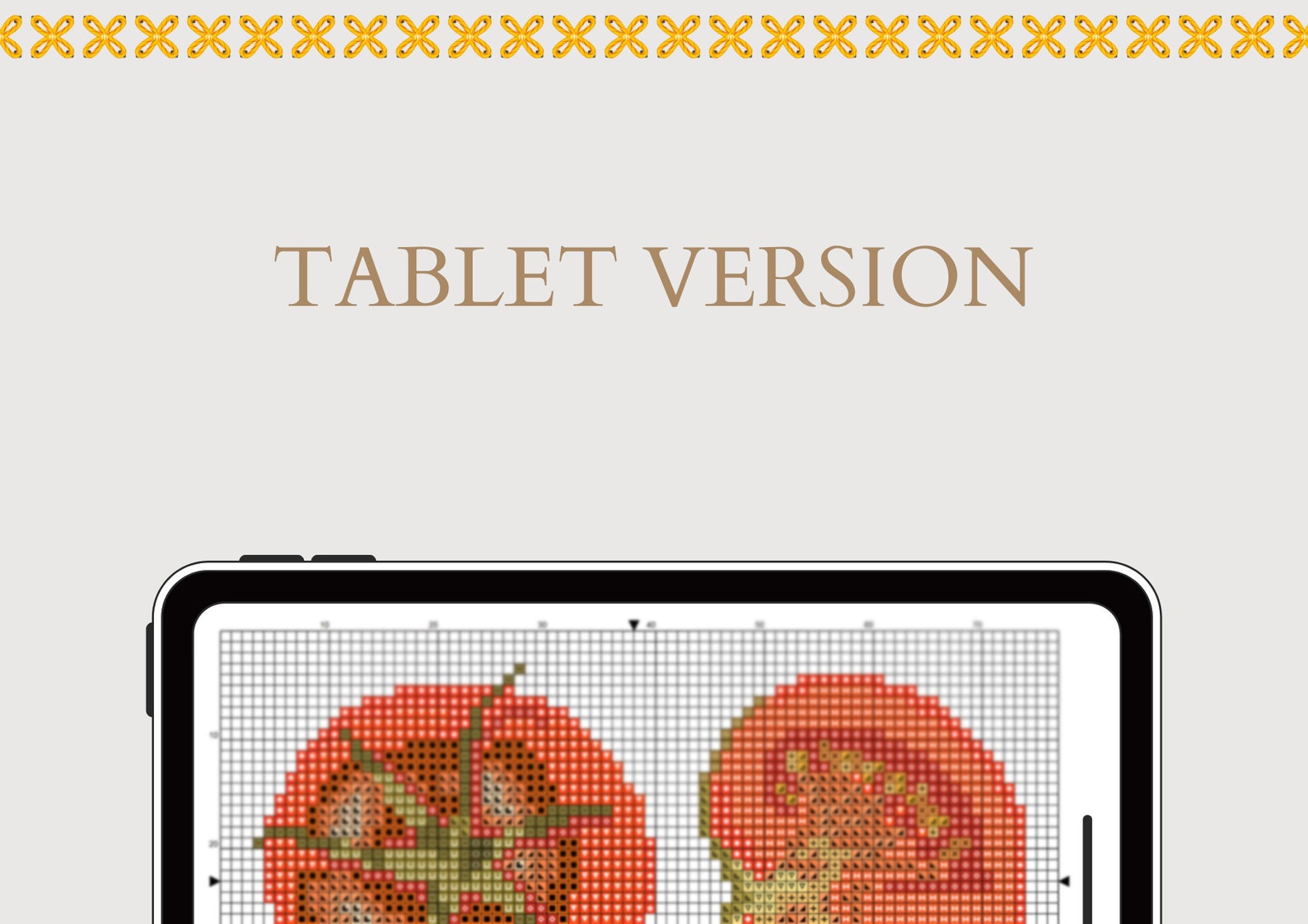 Tomato Cross Stitch Pattern, Vegetable Embroidery, Summer Ornament ...