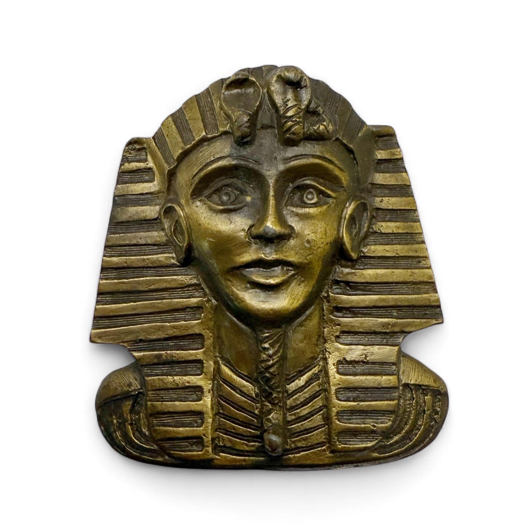 Vintage Instyle 1978 Mask of Tutankhamun King Tut Pharoah Belt Buckle ...