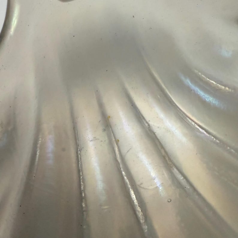 Vintage Ercole Barovier Toso Murano Iridescent Art Glass Clam Shell ...