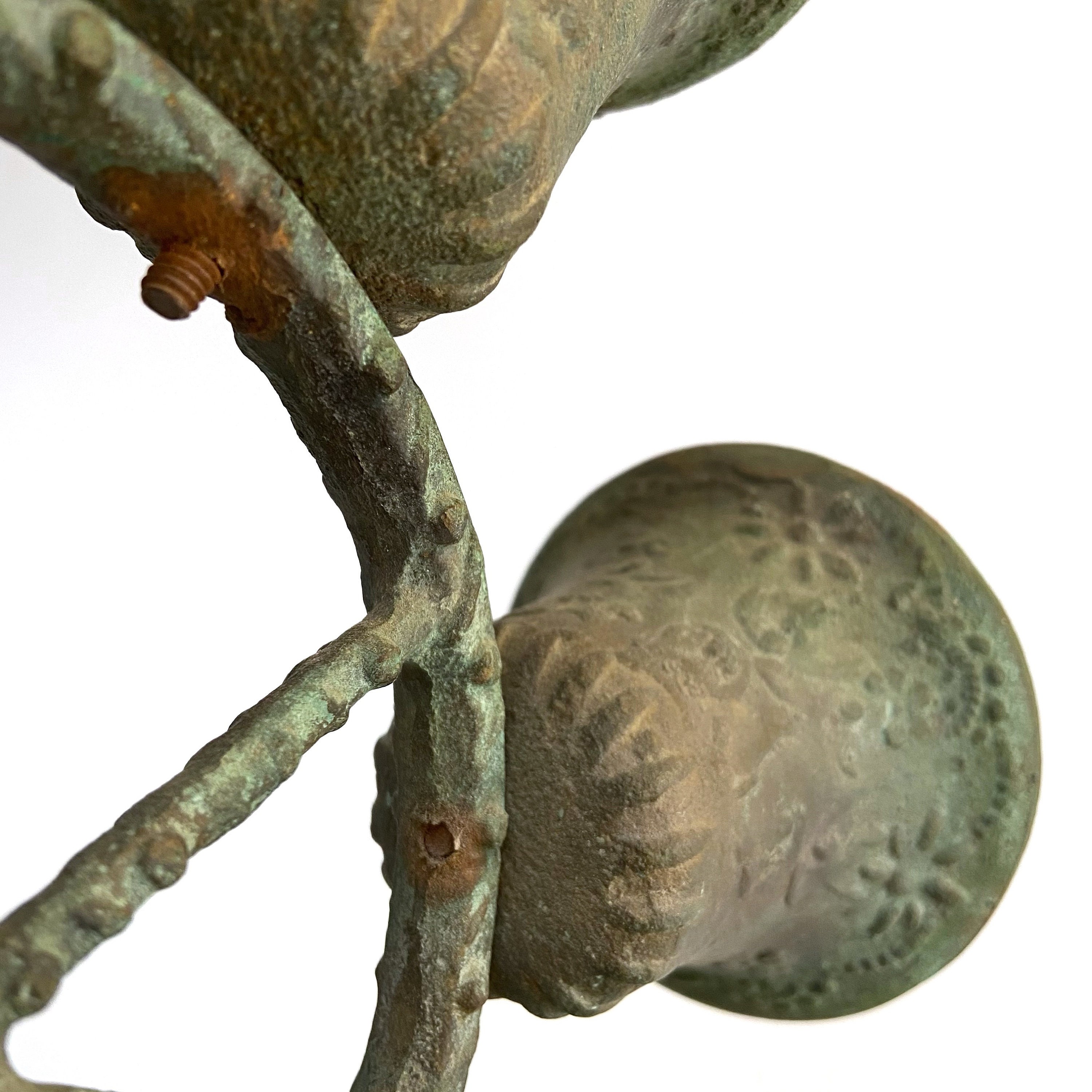 Unique Vintage Iron Verdigris Church Belfry Hand Crank | Etsy