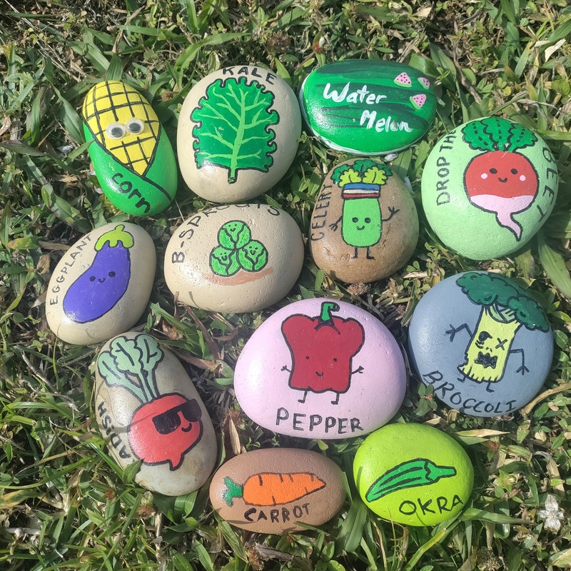 Vegetable Garden Rocks - Etsy
