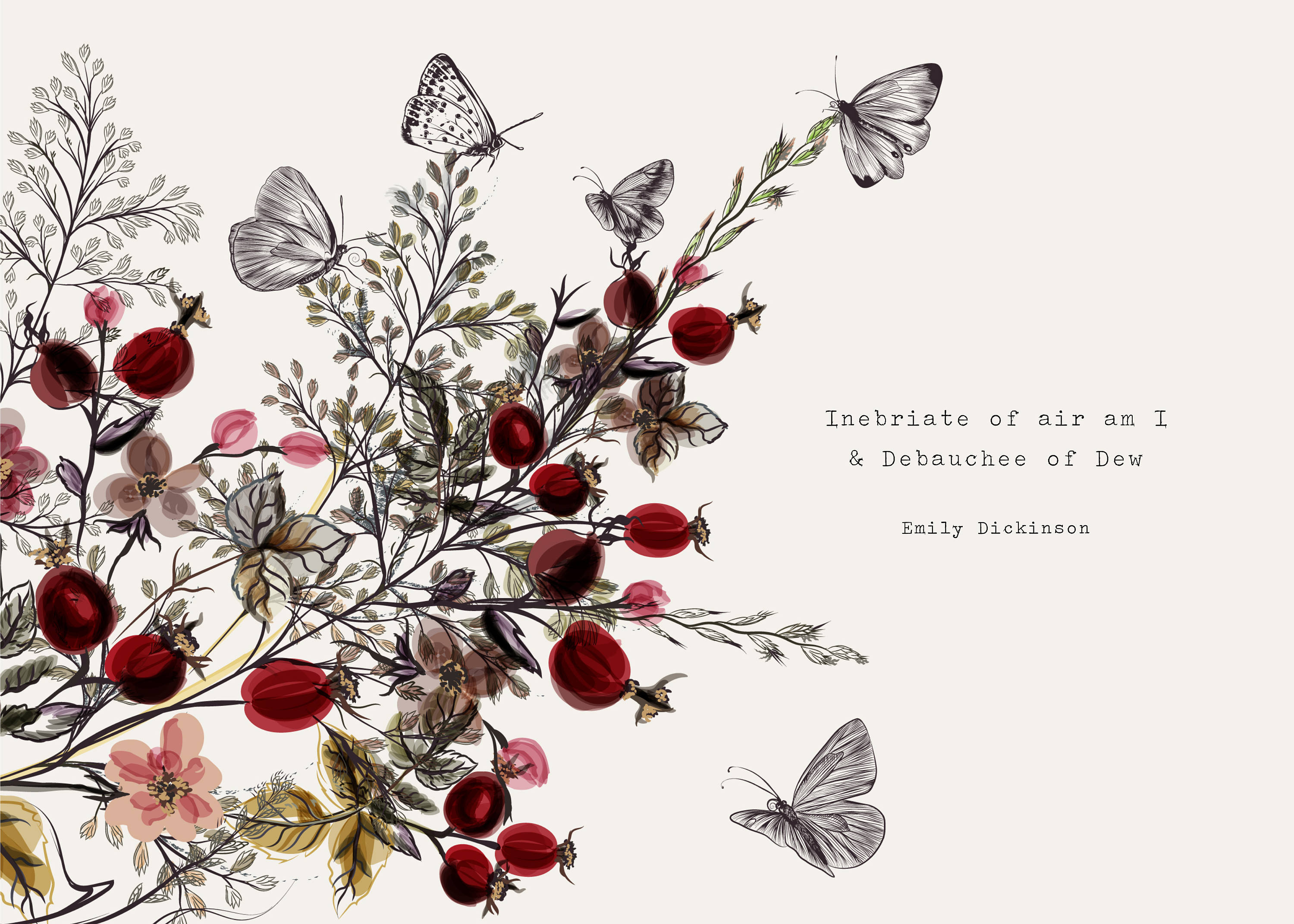 Emily Dickinson -- I Taste a Liquor Never Brewed -- Poetry Quote ...