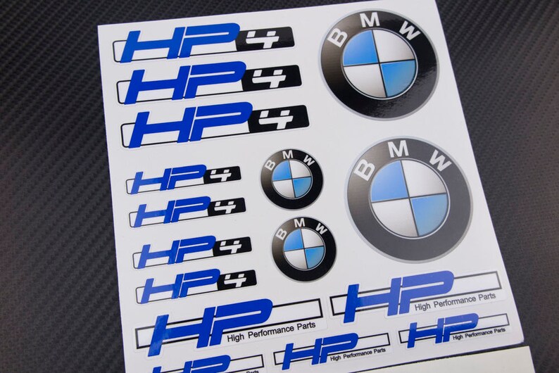 BMW HP4 Motorrad Motorcycle Stickers Fairing Tank Helmet | Etsy