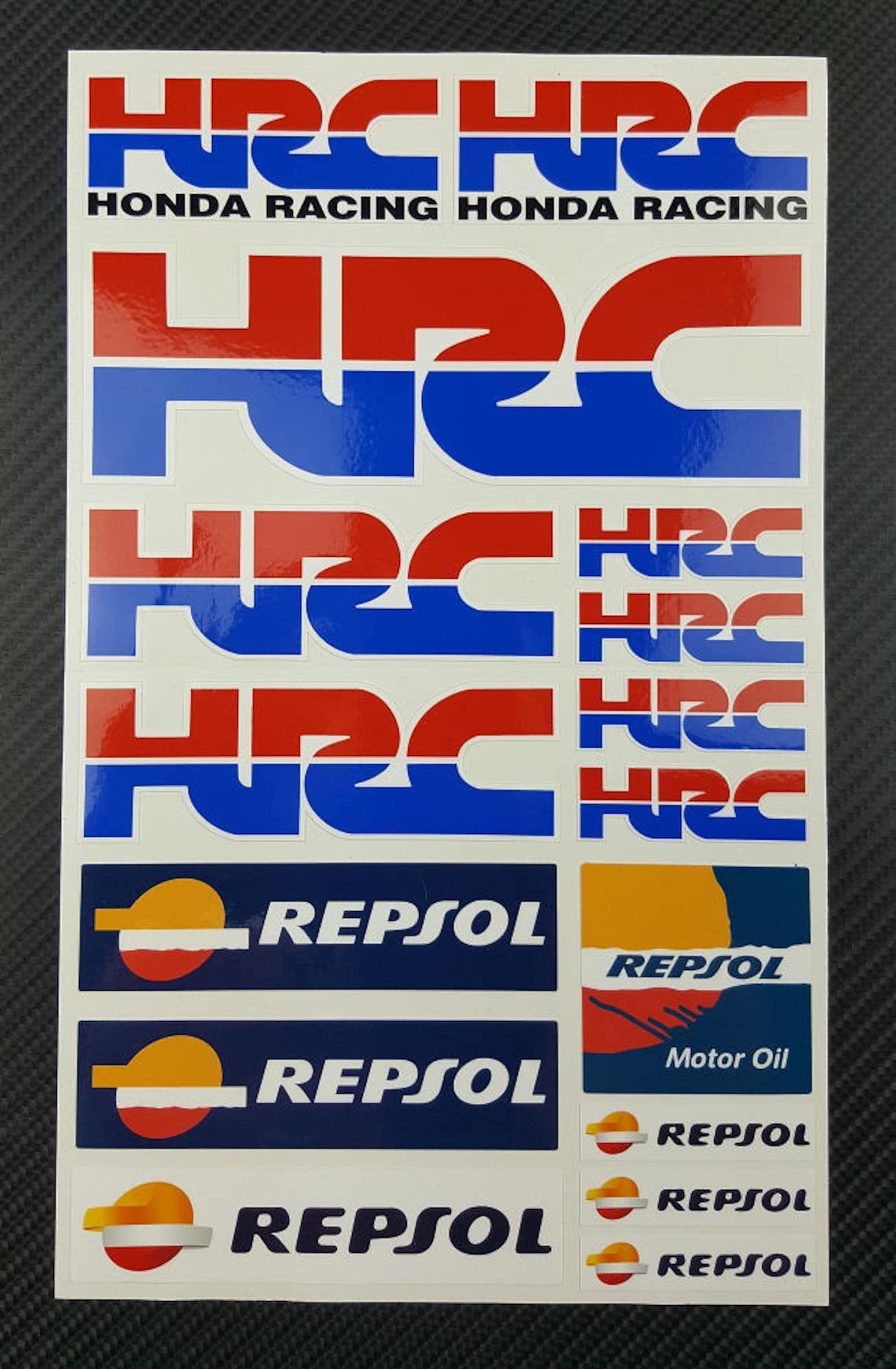 HRC Honda Repsol motorcycle stickers fairing tank decals | Etsy