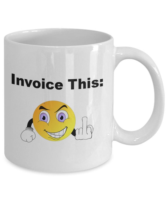 Invoice This Middle Finger Emoji | Etsy