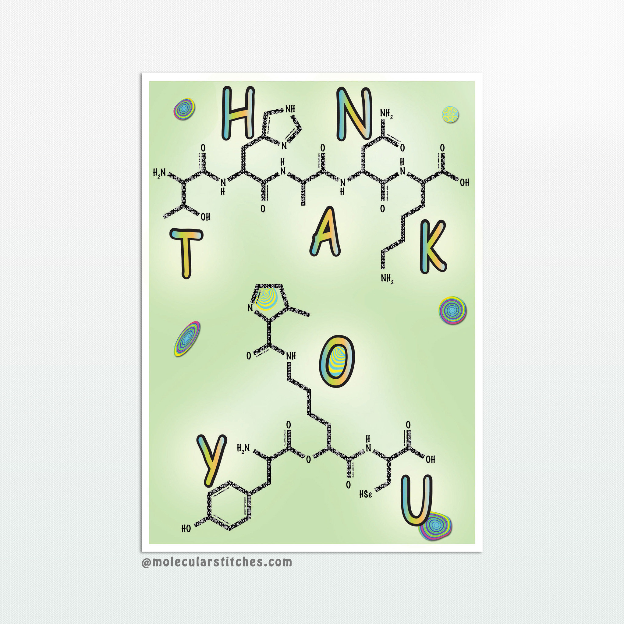 Chemistry thank you card science thank you card printable | Etsy