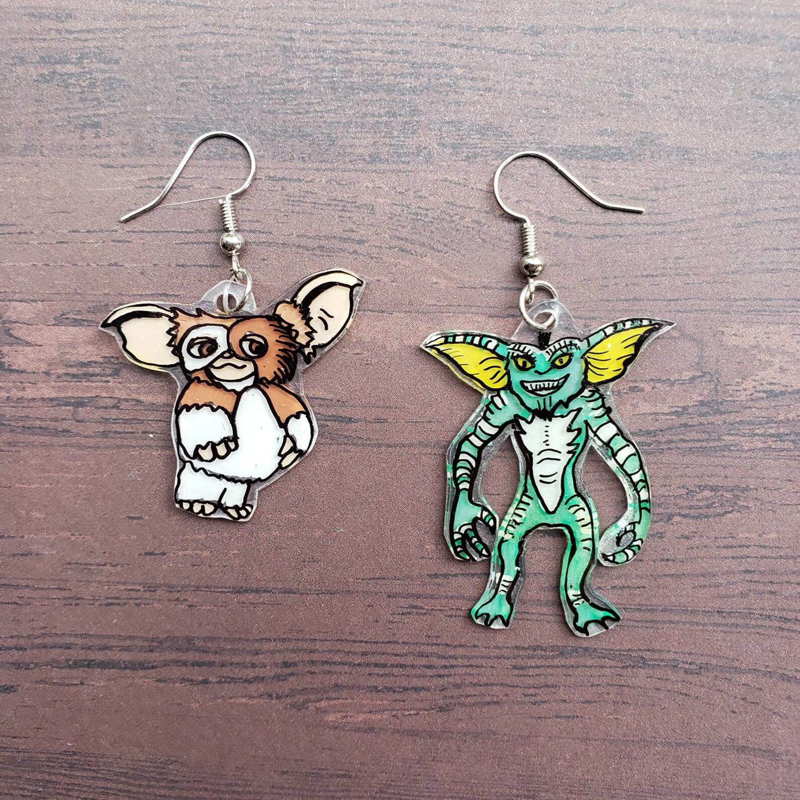 Gremlins Mismatched Earrings. Gizmo Earrings. Spike Earrings. - Etsy