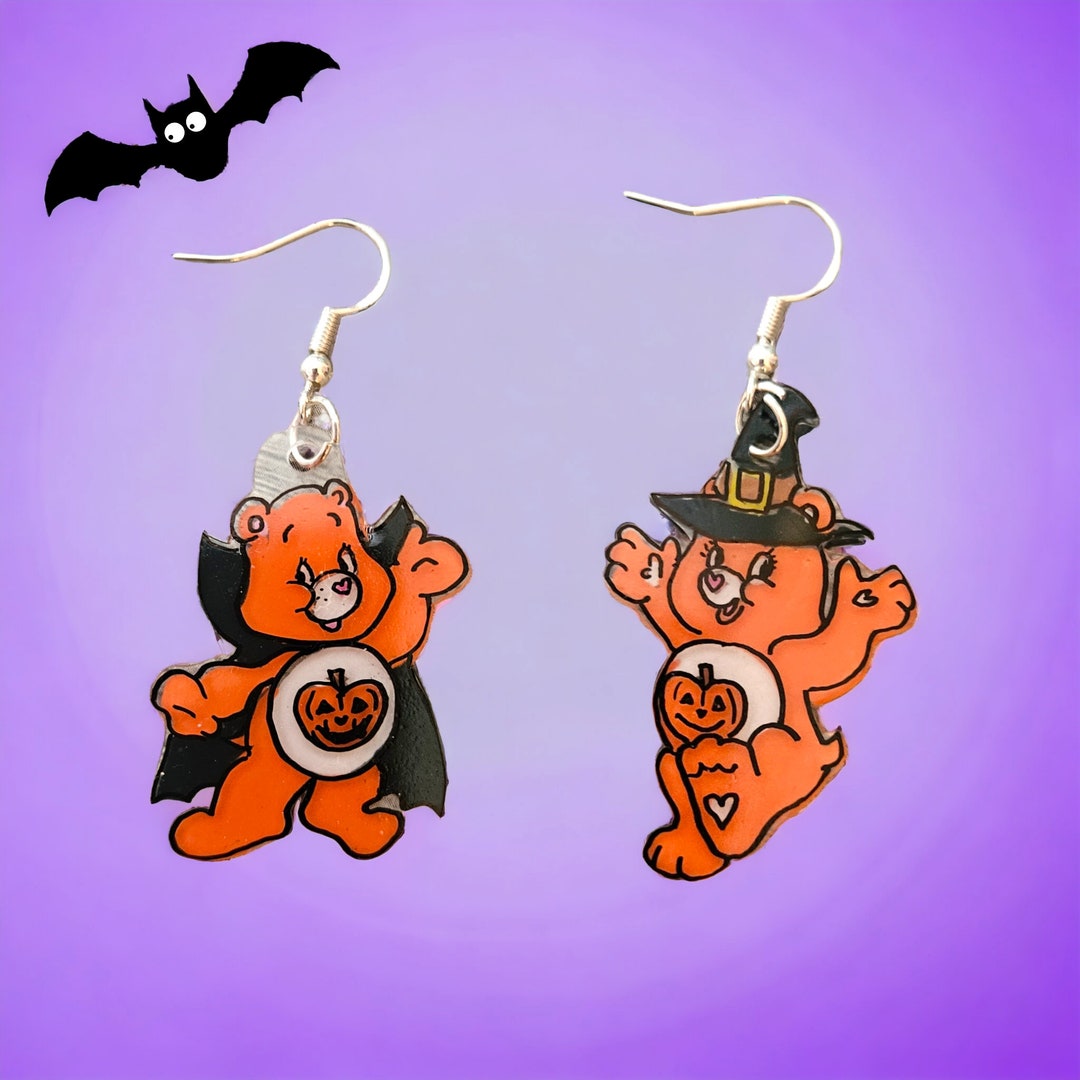 Halloween Care Bears. Witch Care Bear. Vampire Care Bear. - Etsy