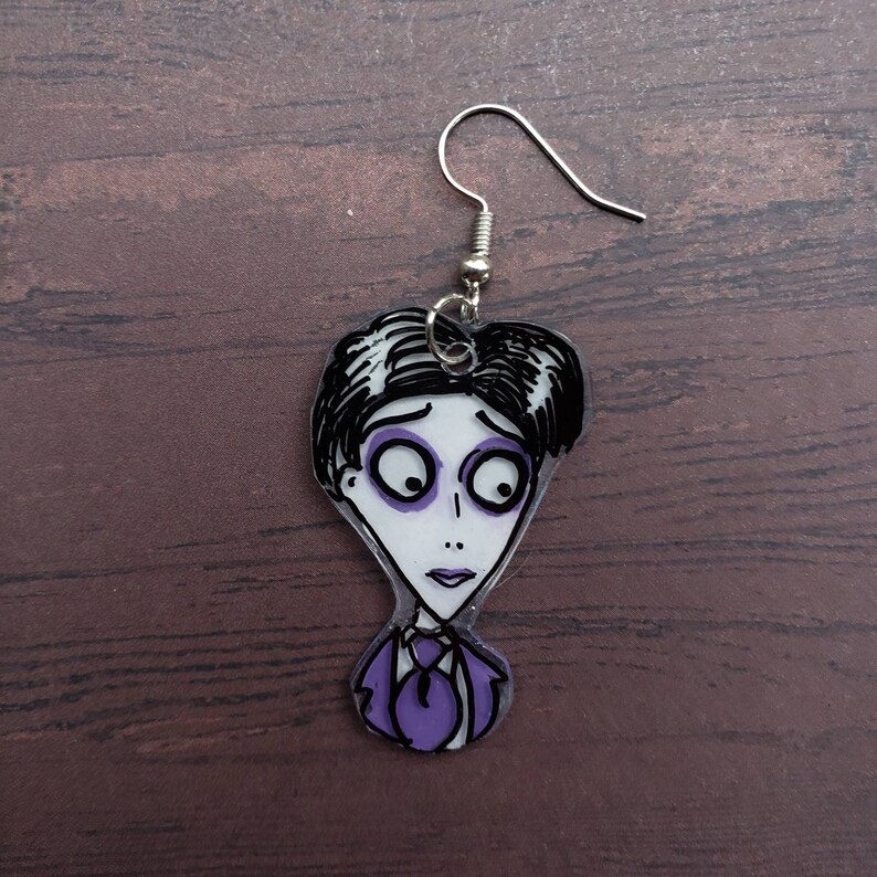 The Corpse Bride Earrings Set. Halloween Earrings. Victor and | Etsy