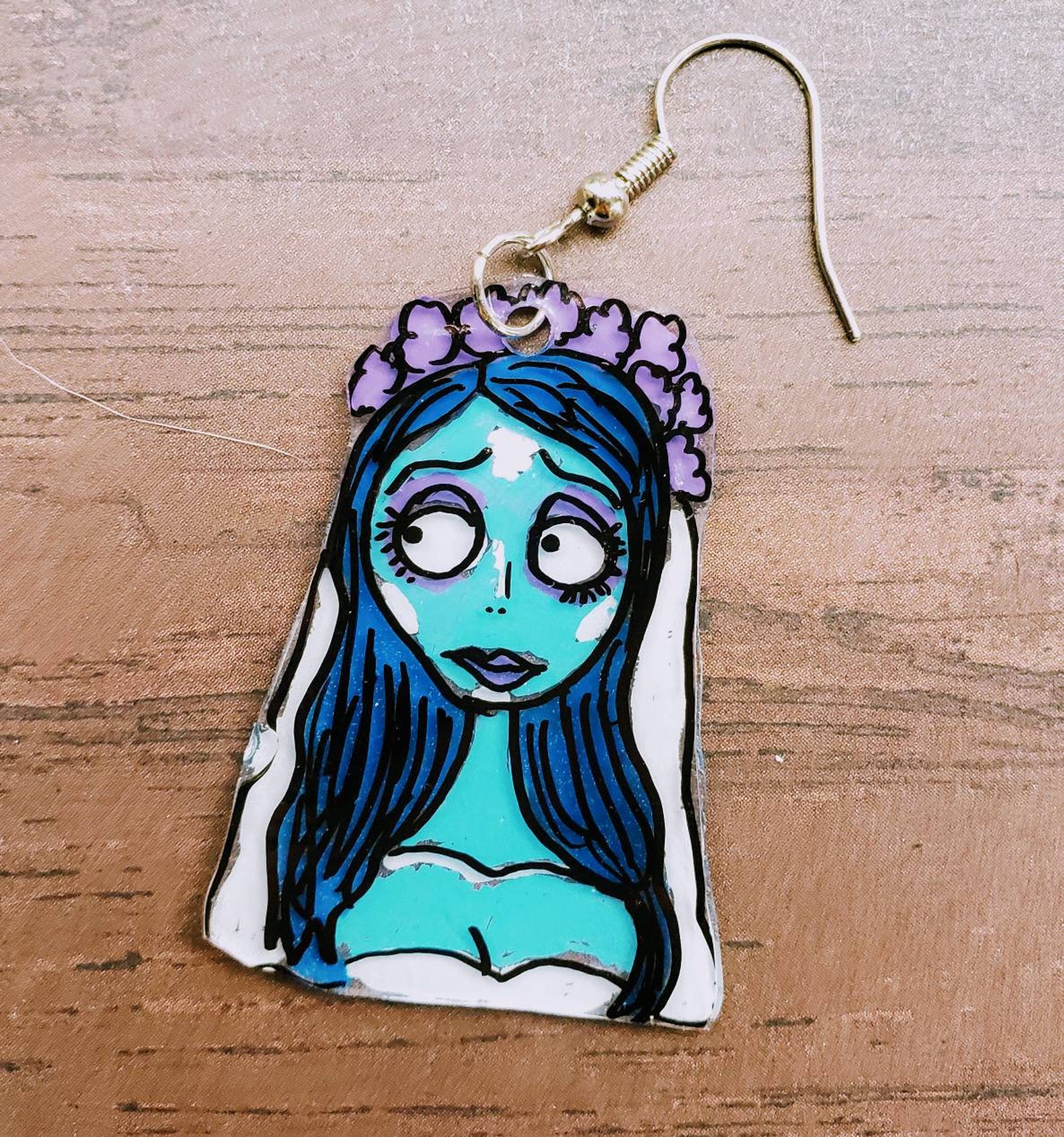 The Corpse Bride Earrings Set. Halloween Earrings. Victor and - Etsy