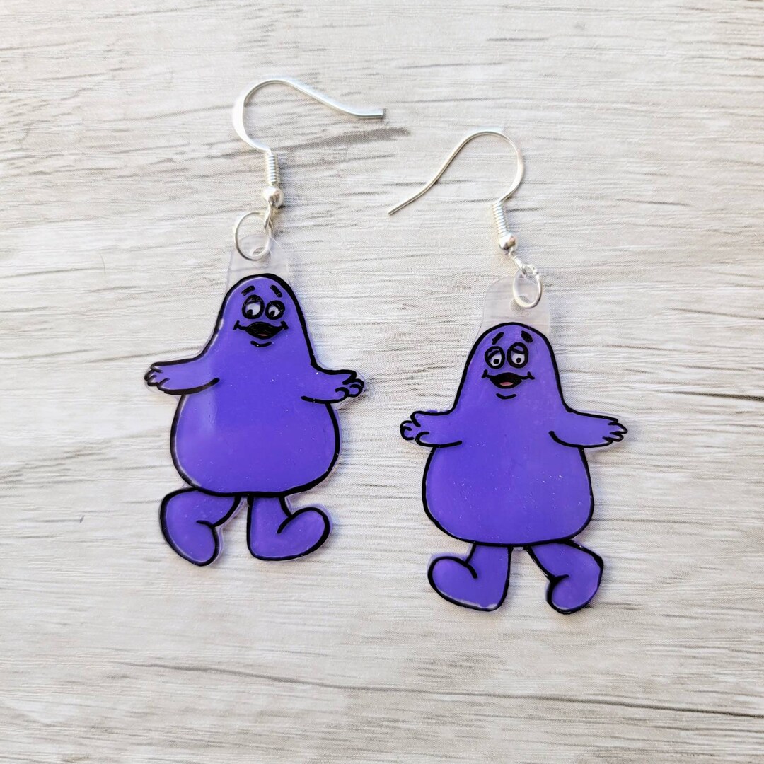 Grimace Earrings. - Etsy