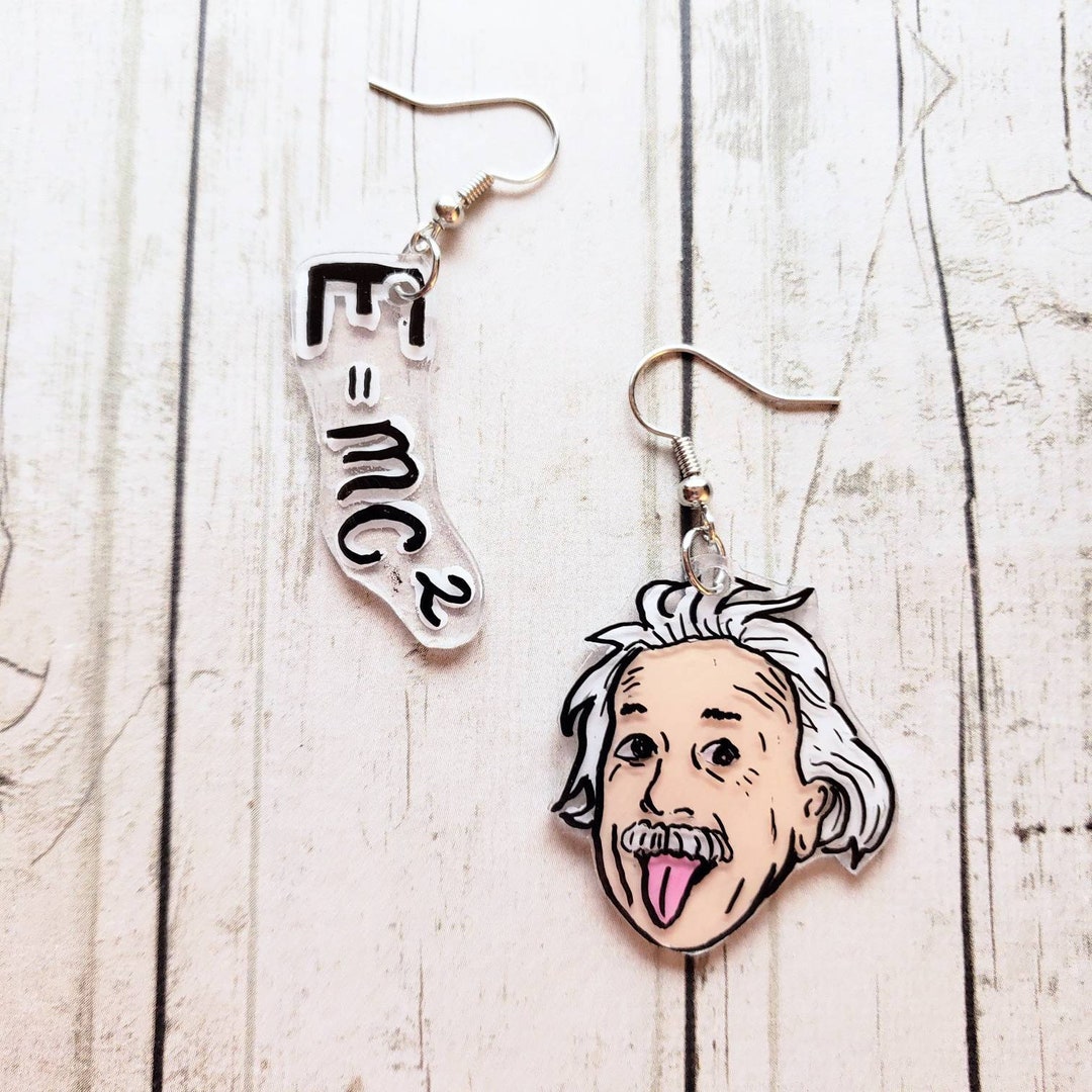 Albert Einstein Earring Set. Emc2 Earrings. Scientific Earrings ...