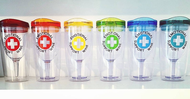 Emotional Support Wine Wine Tumbler/adult Sippy Cup - Etsy