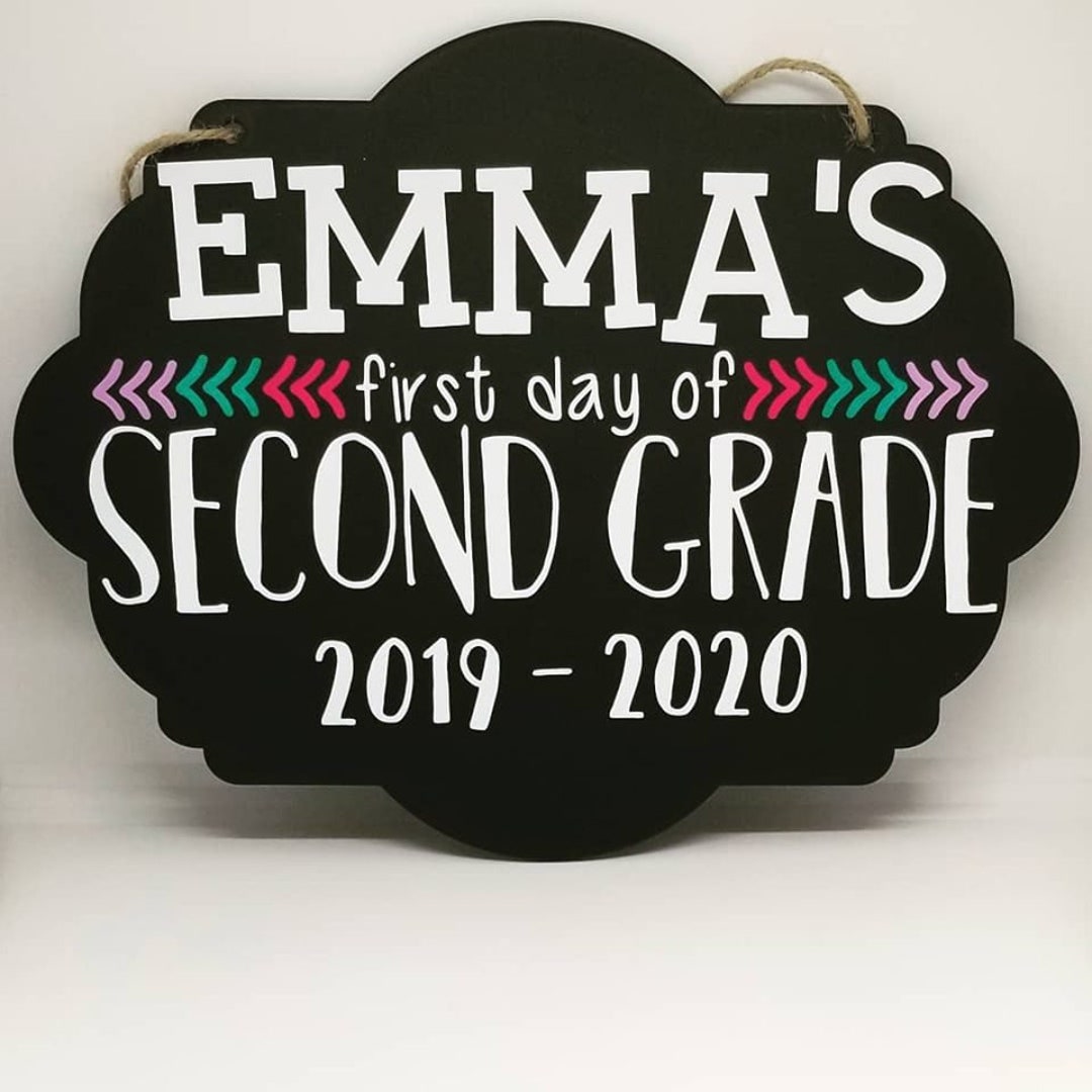 First Day of School Chalkboard Sign/custom Chalkboard Sign/personalized ...