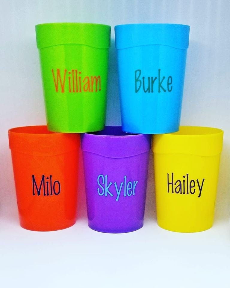 Kids Personalized Tumblers / Custom Kids Cups / Kids Cups / Reusable ...