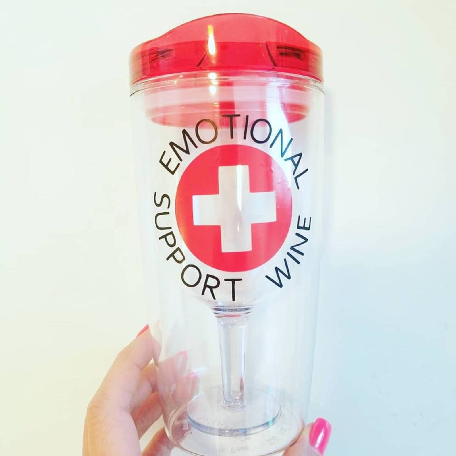 Emotional Support Wine Wine Tumbler/adult Sippy Cup - Etsy