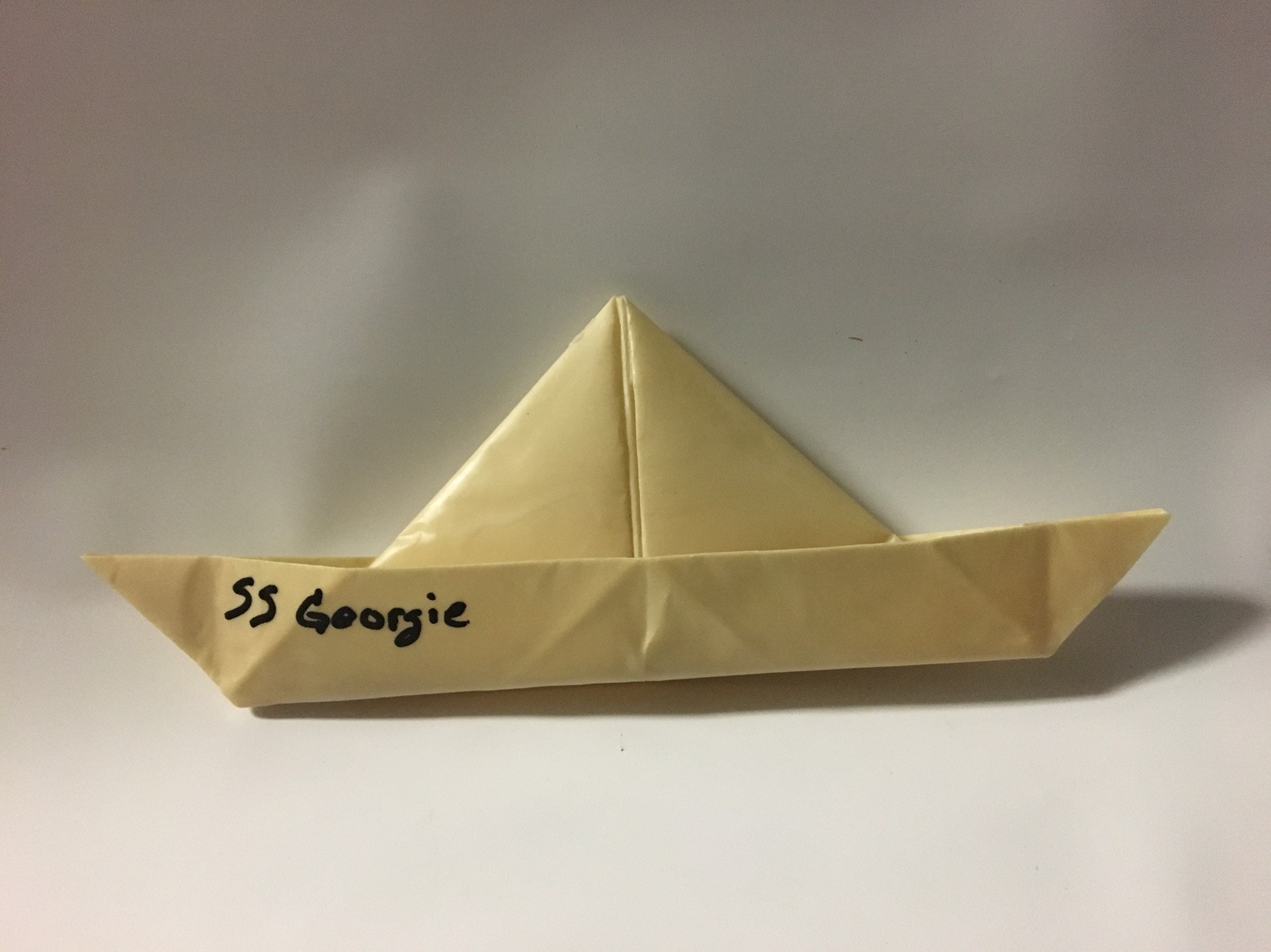 Paraffinwachs Mock S.S. Georgie Coated Cream Paper Boat Paper - Etsy.de