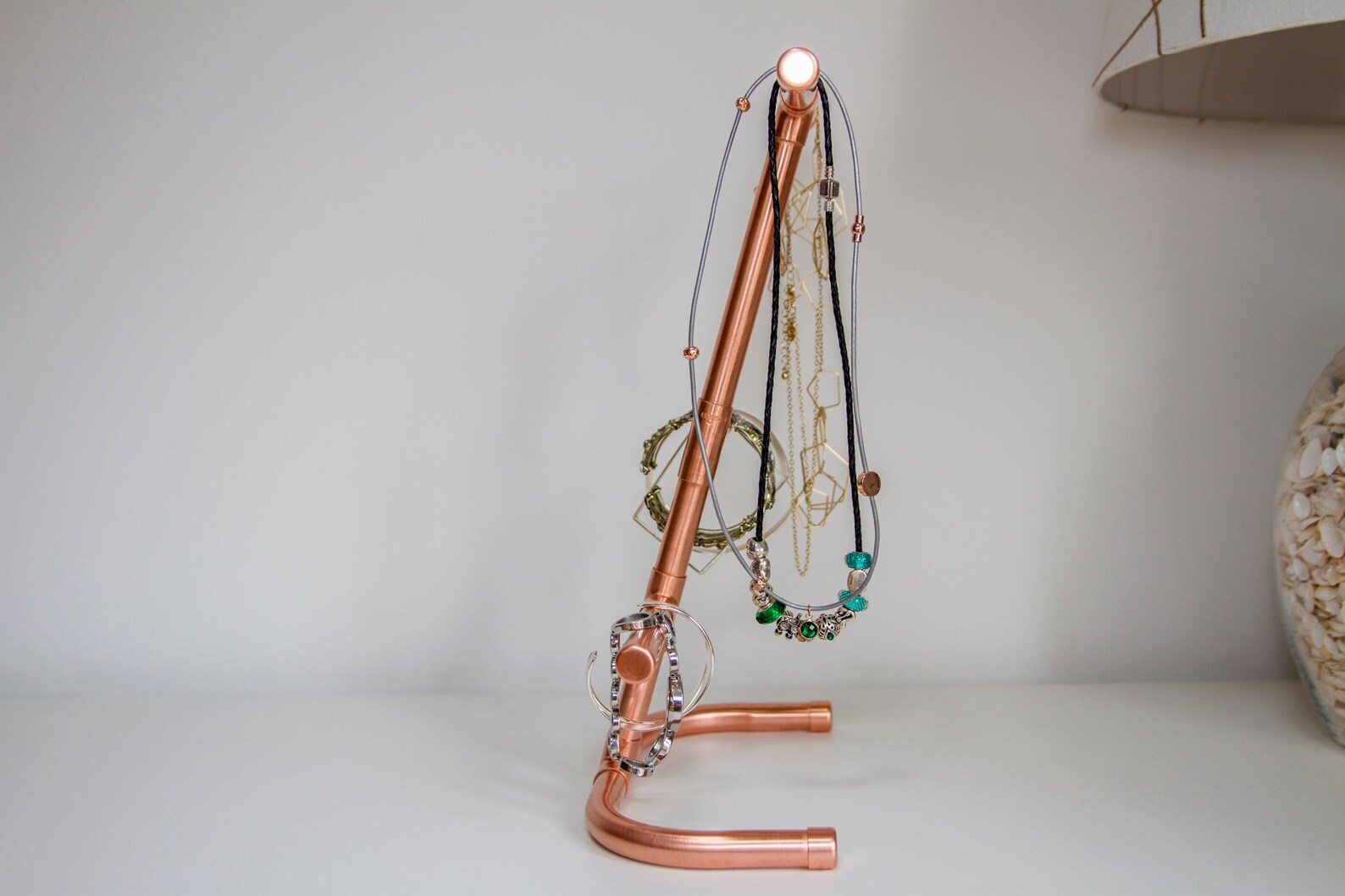 Copper Jewellery Stand / Display Made From Copper Pipe | Etsy