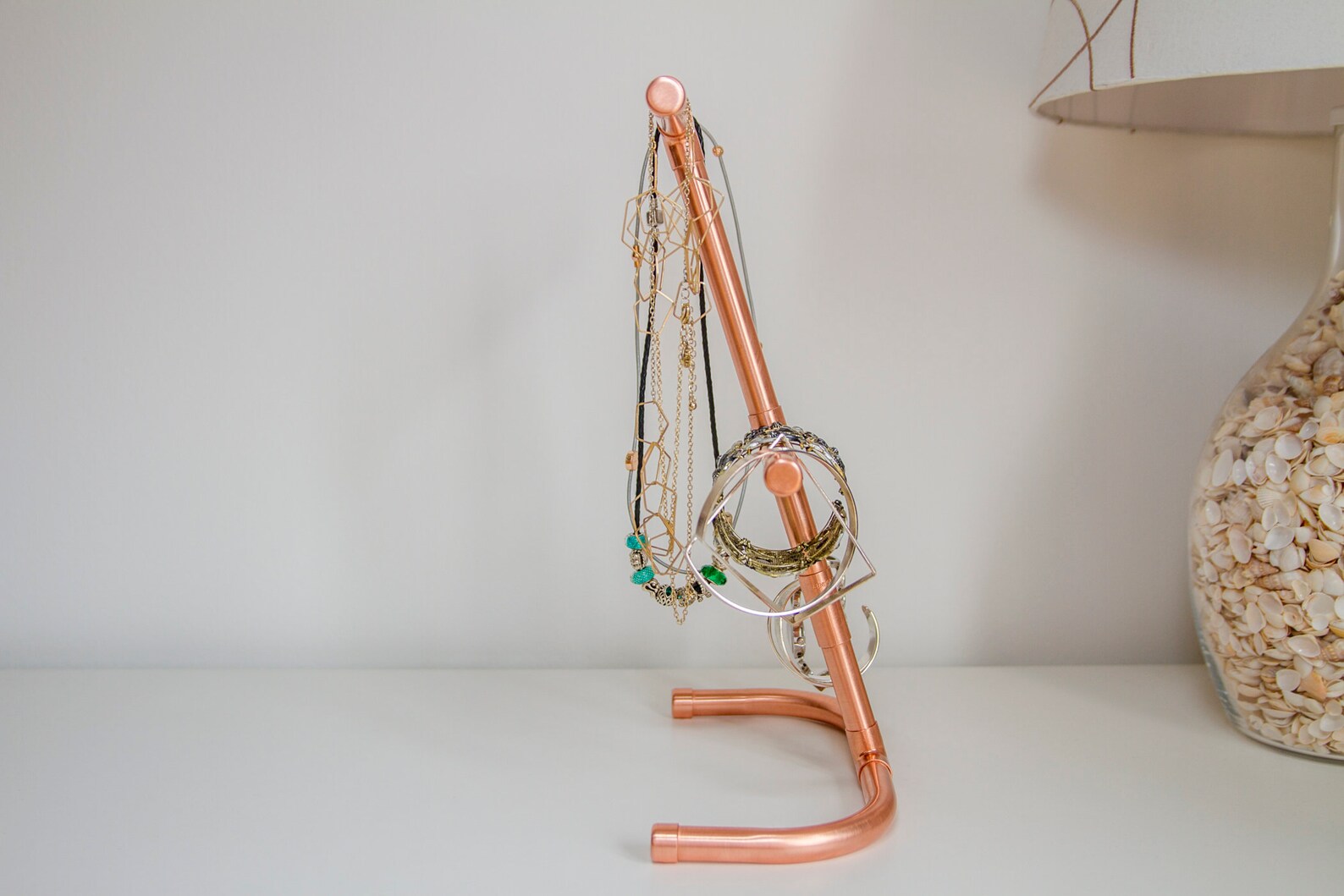 Copper Jewellery Stand / Display Made From Copper Pipe Fittings - Etsy UK