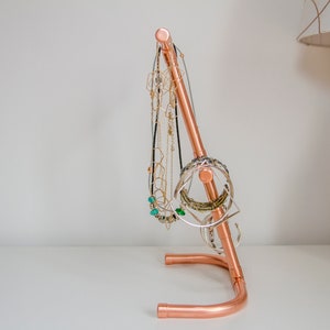 Copper Jewellery Stand / Display Made From Copper Pipe Fittings - Etsy