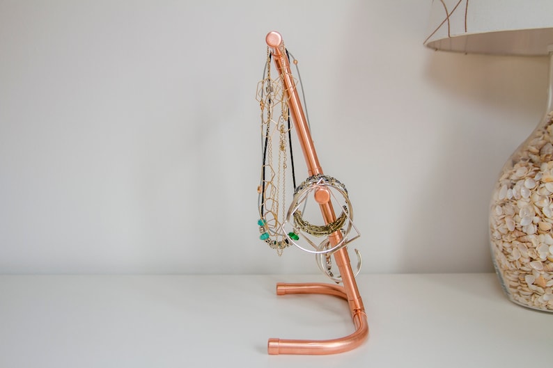 Copper Jewellery Stand / Display Made From Copper Pipe | Etsy