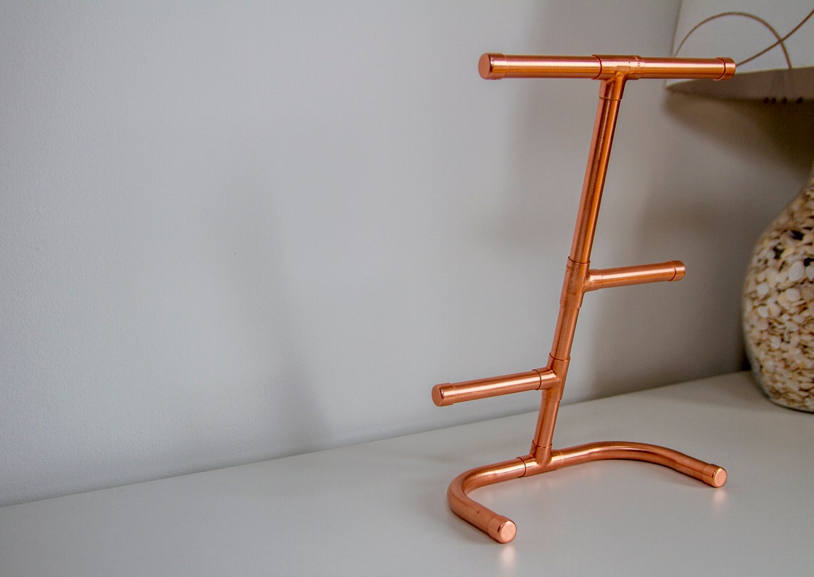 Copper Jewellery Stand / Display Made From Copper Pipe | Etsy