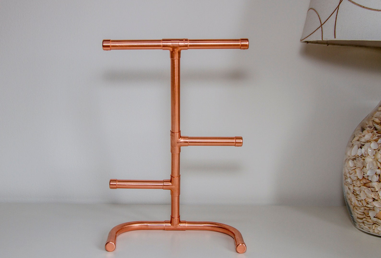 Copper Jewellery Stand / Display Made From Copper Pipe | Etsy