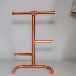 Copper Jewellery Stand / Display Made From Copper Pipe Fittings - Etsy