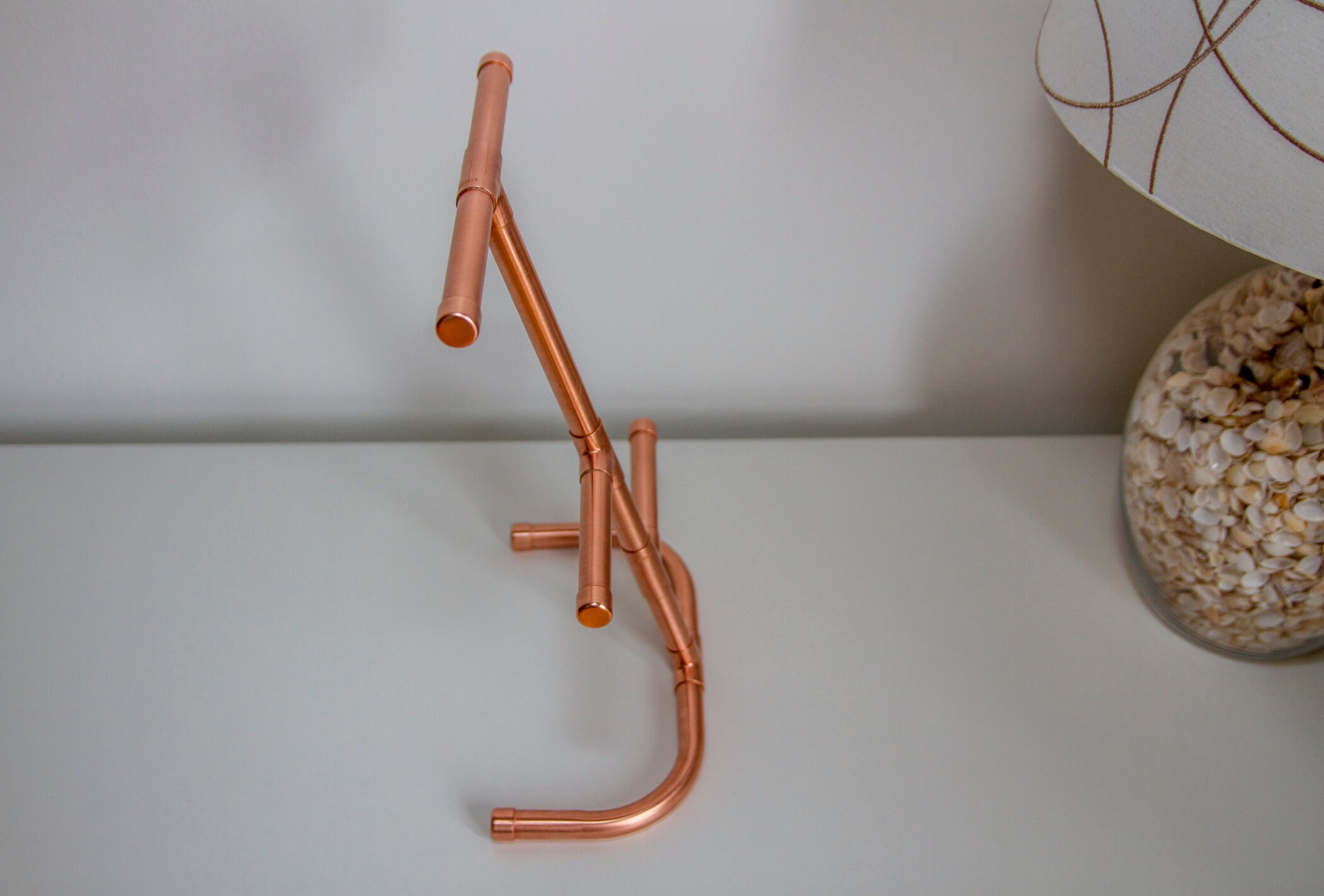 Copper Jewellery Stand / Display Made From Copper Pipe Fittings - Etsy UK