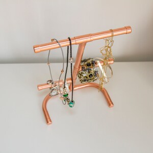 Copper Jewellery Stand / Display Made From Copper Pipe Fittings - Etsy