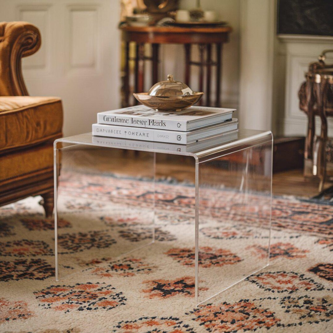 Clear Perspex ® Acrylic Side Table End Tables - Etsy