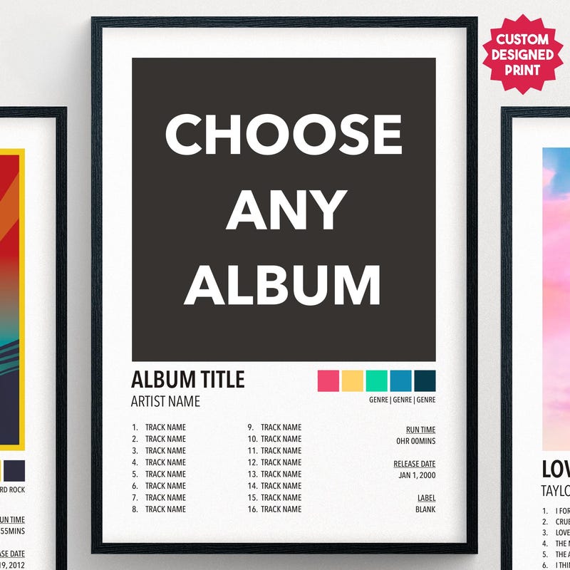 Album Cover Posters - Etsy UK