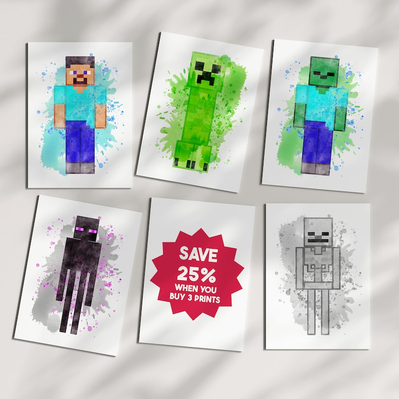 Mincraft Posters - Etsy