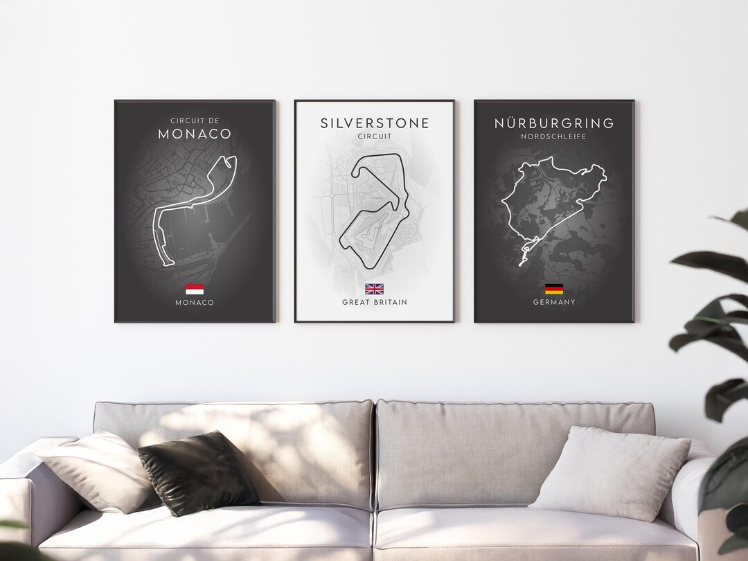 Custom Race Track Art Print: Formula 1, Motorsport Gift - Etsy