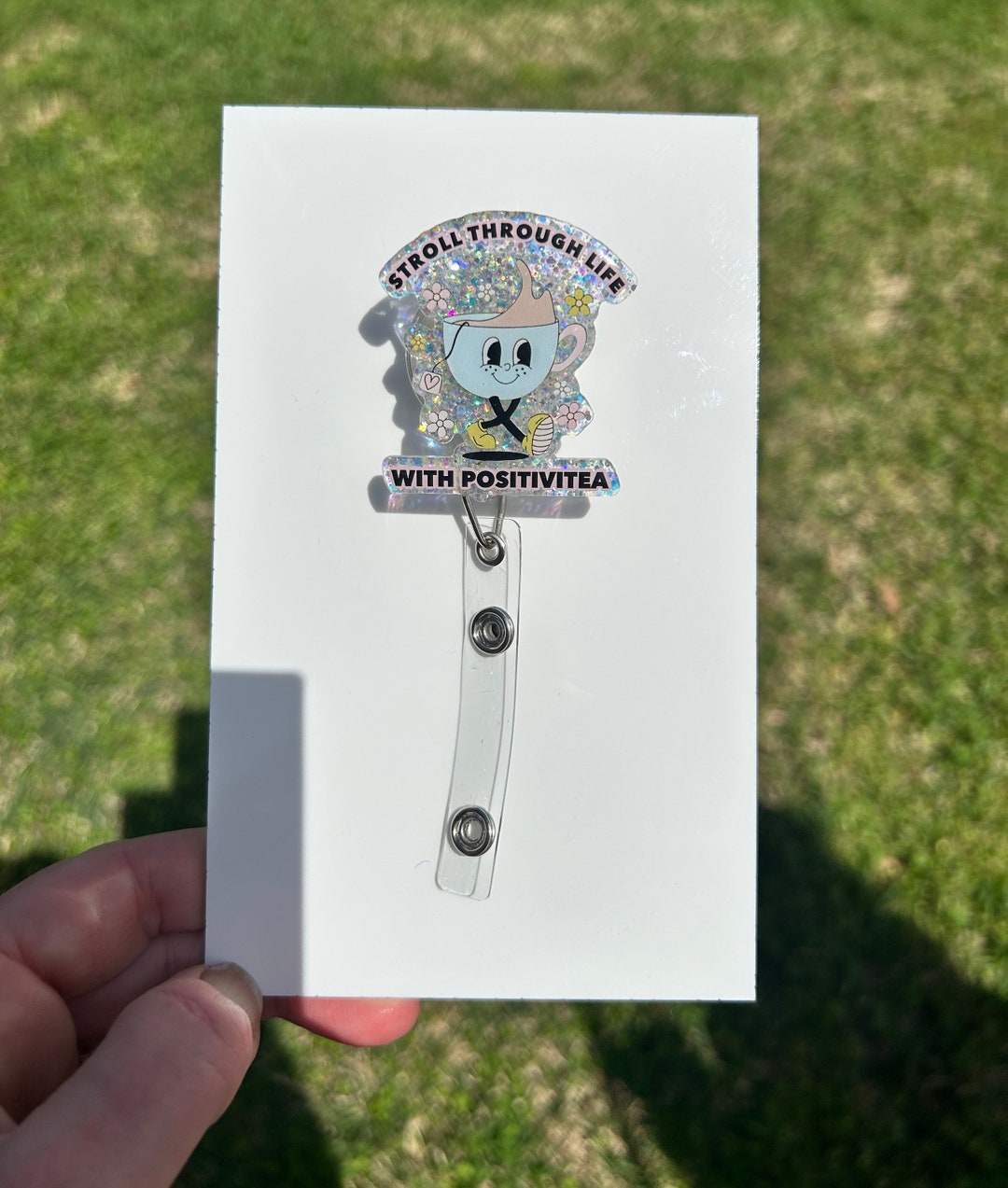 Positivity Badge Reel, Mental Health Badge Reel, Cute Badge Reel - Etsy