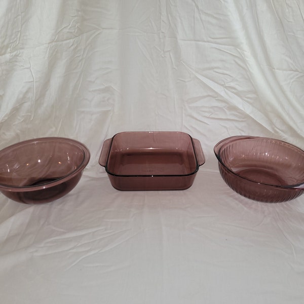 Cranberry Pyrex - Etsy