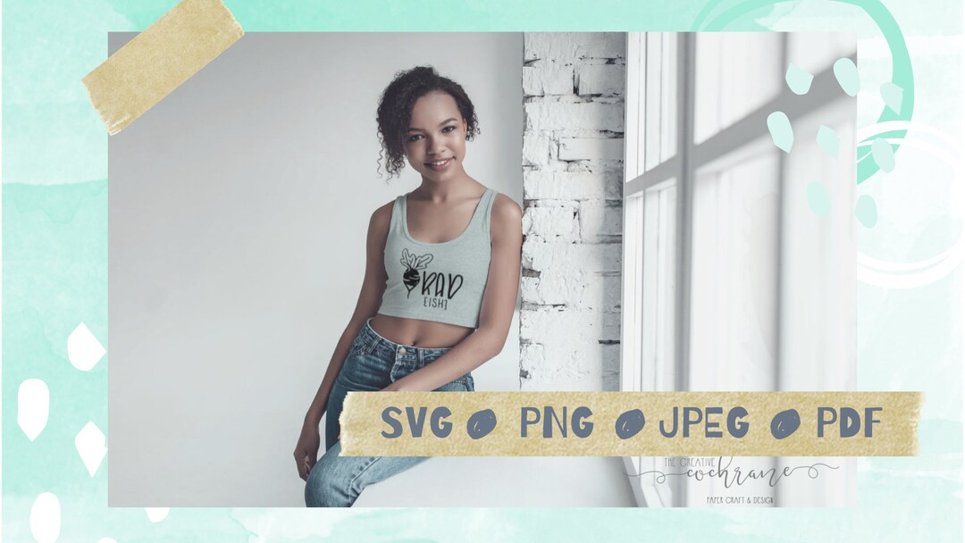 Cute Radish SVG Cut File for T Shirt Design for Use With Cutting ...