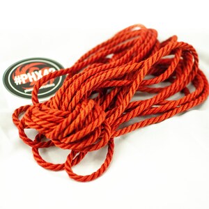 True Red Hand Made and Dyed Jute Rope for Shibari / Kinbaku - Etsy