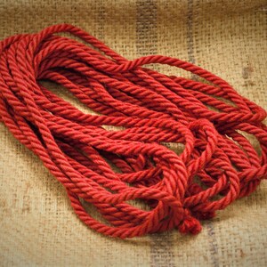 True Red Hand Made and Dyed Jute Rope for Shibari / Kinbaku - Etsy