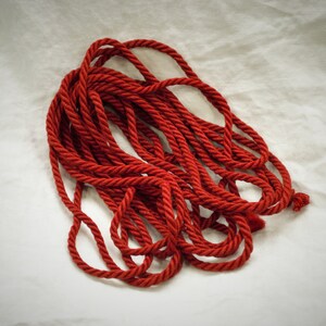 True Red Hand Made and Dyed Jute Rope for Shibari / Kinbaku - Etsy