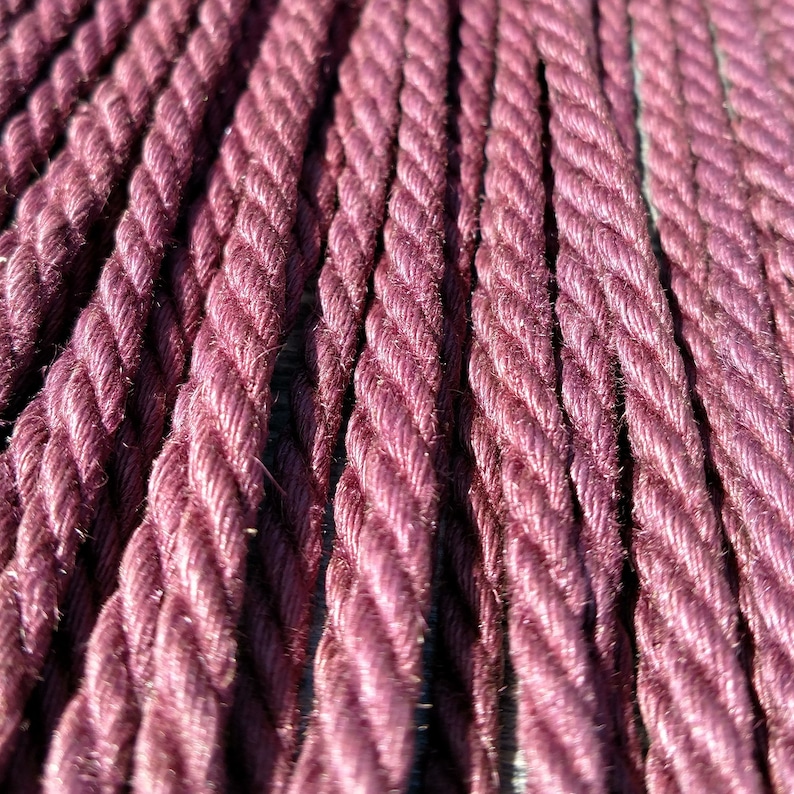 Purple Hand Made and Dyed Jute Rope for Shibari / Kinbaku - Etsy