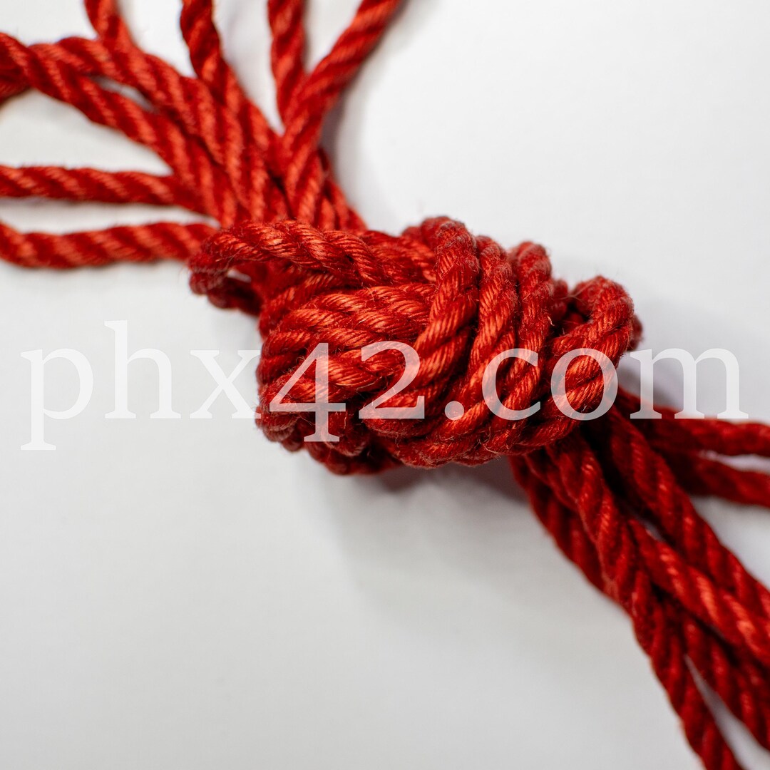 True Red Hand Made and Dyed Jute Rope for Shibari / Kinbaku - Etsy