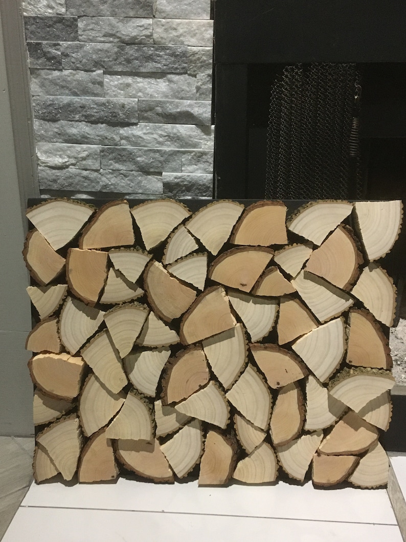 Fireplace Cover Screen Insert Split Wood - Etsy