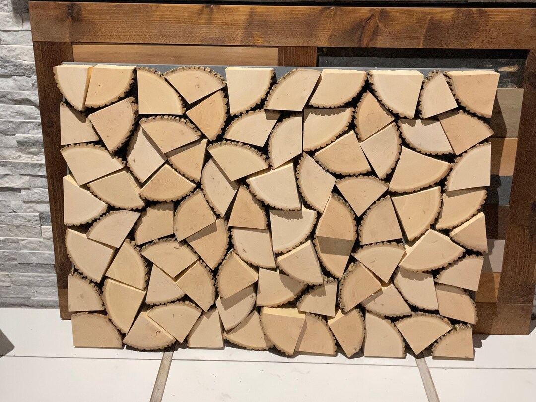Fireplace Cover Screen Insert - Split Wood - Etsy