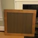 Fireplace Cover Screen Insert - Modern Farmhouse - Medium Walnut Frame ...