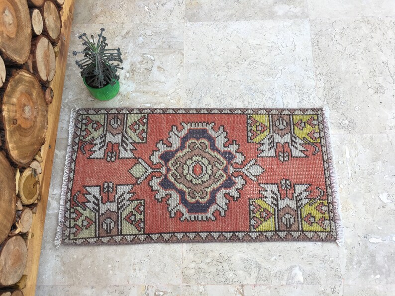 Turkish Door Mat Rugvintage Turkish Small Rugoushak Mat - Etsy