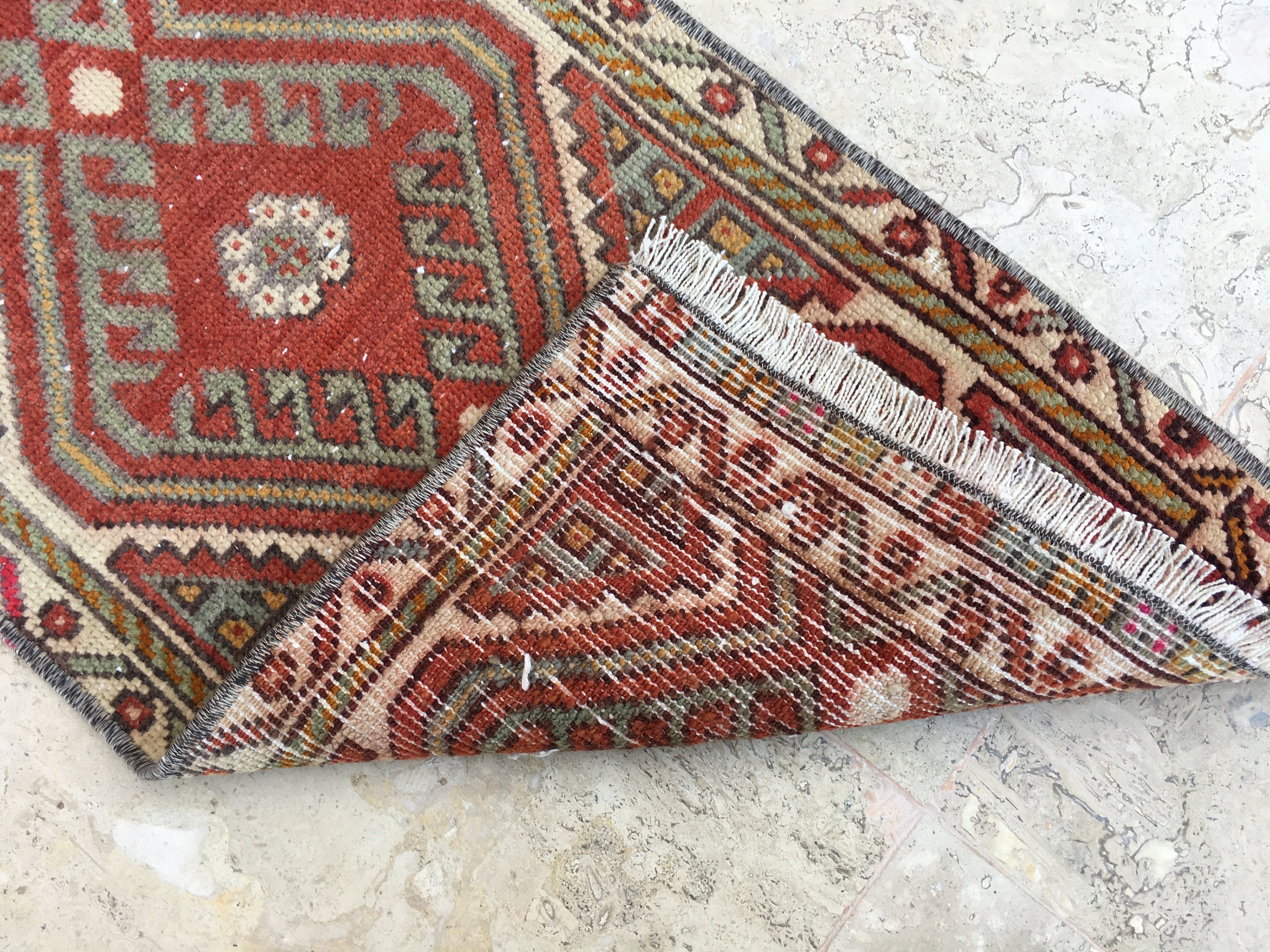 14x211 Vintage Mini Turkish Rug RunnerVintage Small | Etsy