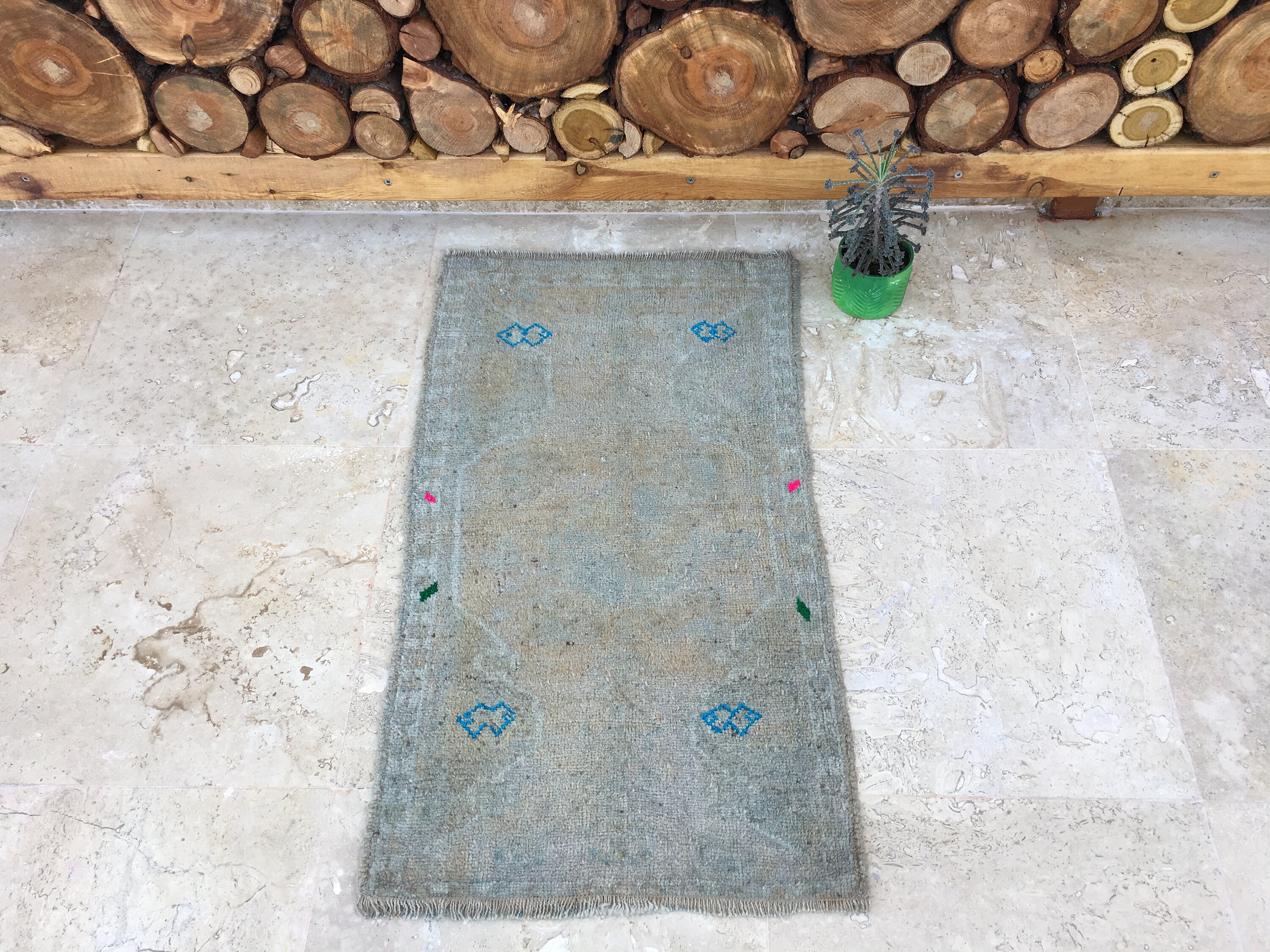Turkish Door Mat Rugvintage Turkish Small Rugoushak Mat - Etsy