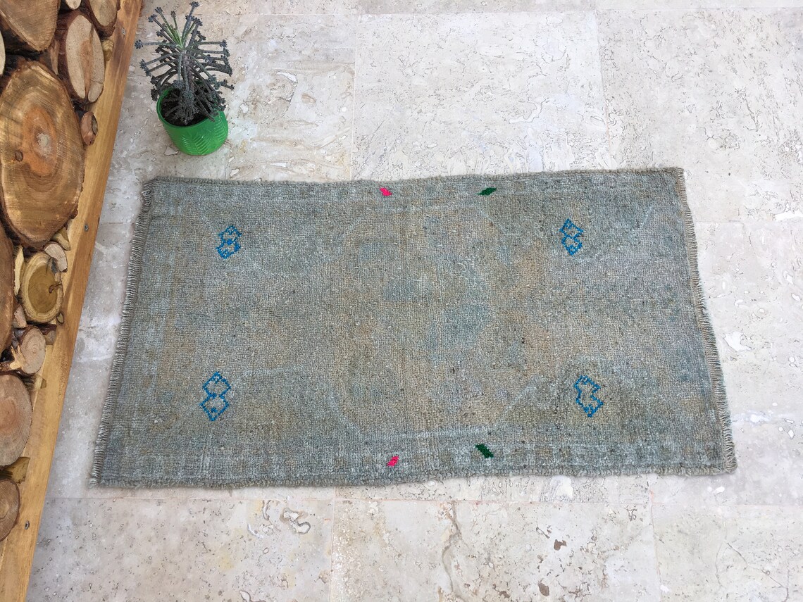 Turkish Door Mat Rugvintage Turkish Small Rugoushak Mat - Etsy
