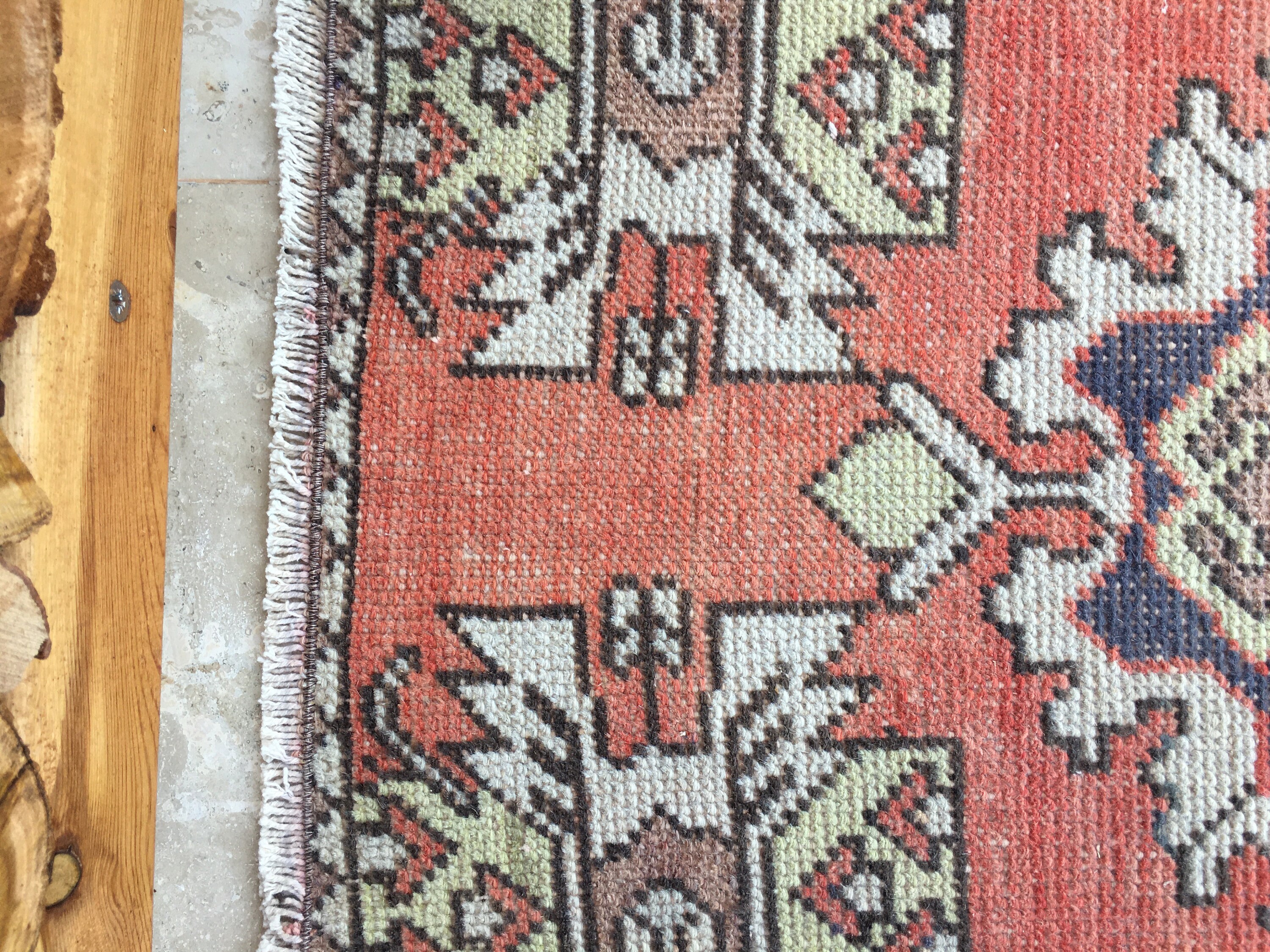 Turkish Door Mat Rugvintage Turkish Small Rugoushak Mat - Etsy